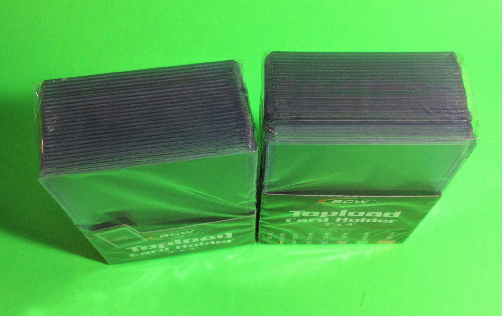 50 3X4 TOPLOAD CARD HOLDERS - CLEAR, FOR TRADING CARDS, 12M RIGID ...