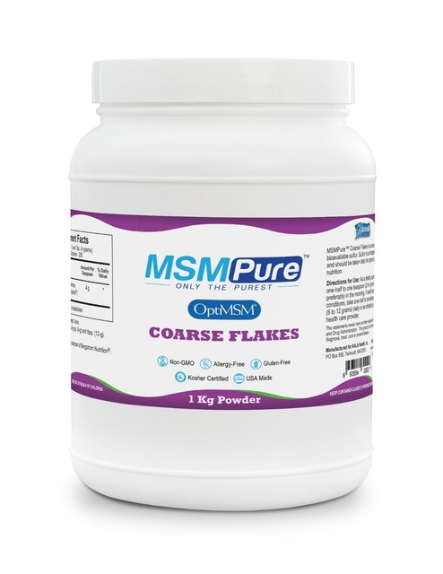 Kala Health MSM Powder OptiMSM Coarse Flakes. 1 Kg 2.2 Pound Container ...