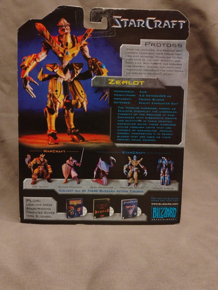 Protoss Zealot 1998 Blizzard StarCraft Action Figure Series 1 New ...