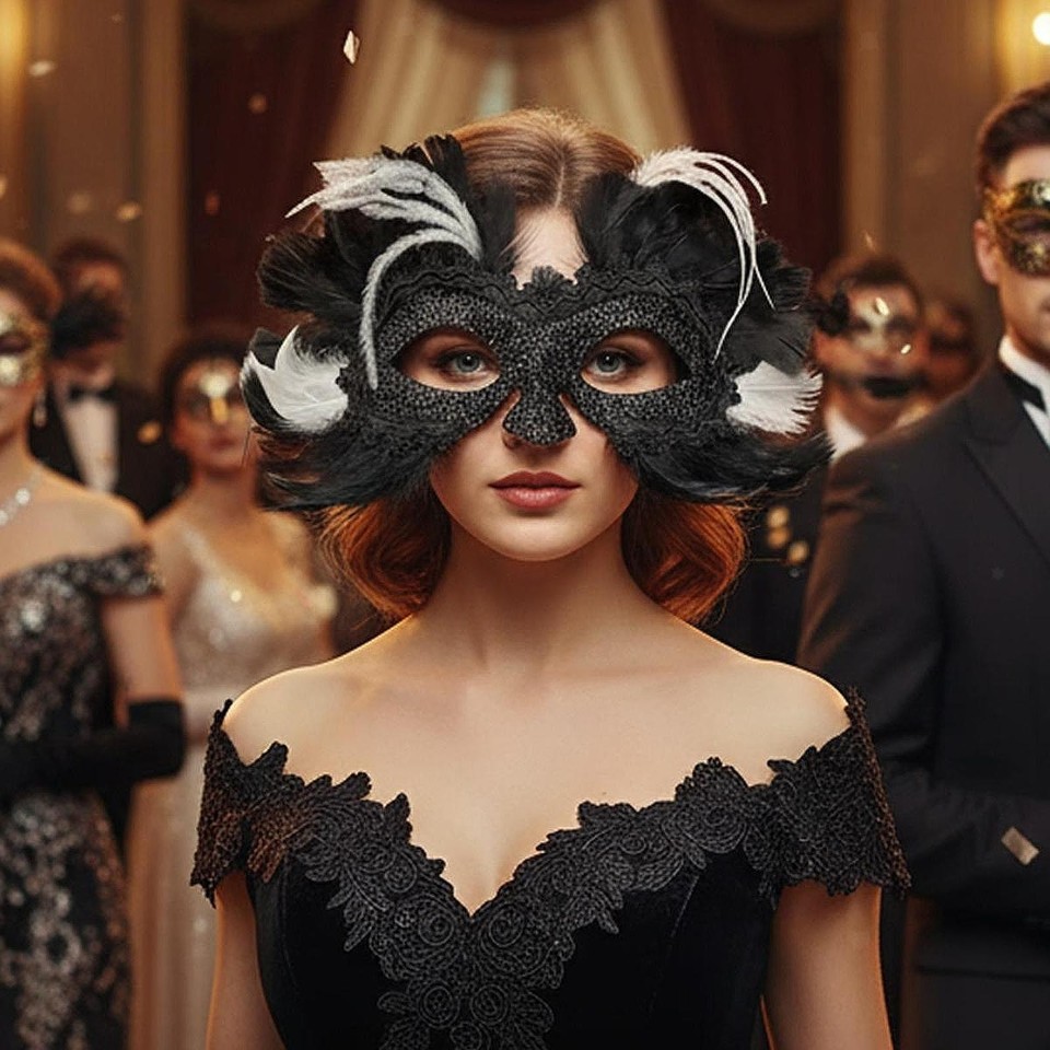 Masquerade Mask Decorative Costume Accessories for Club Dance Night ...