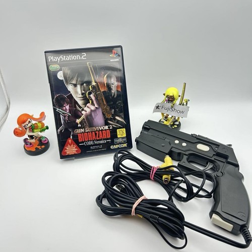 Ps2 Japan Region Resident Evil Code Veronica Gun Survivor 2 Guncon Set ...