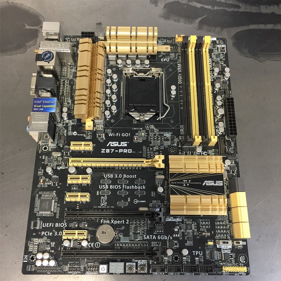 Asus Intel Z87-PRO Intel Z87 LGA1150 DDR3 HDMI ATX Motherboard + I/O Plate | eBay