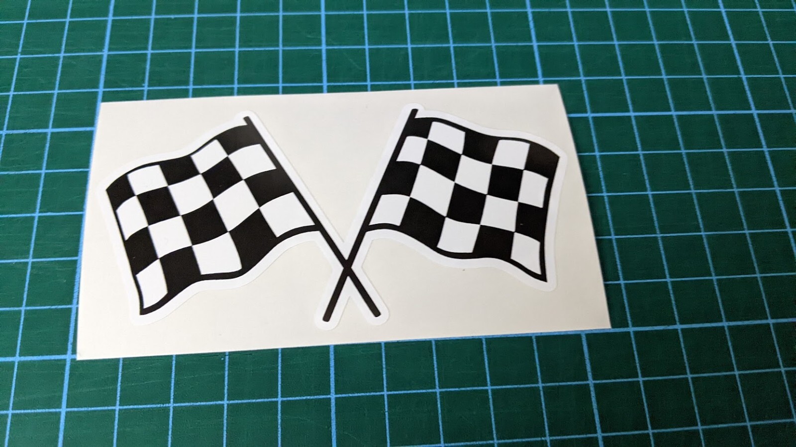 Chequered Flag Sticker Racing Decal - New Larger Size! | eBay UK
