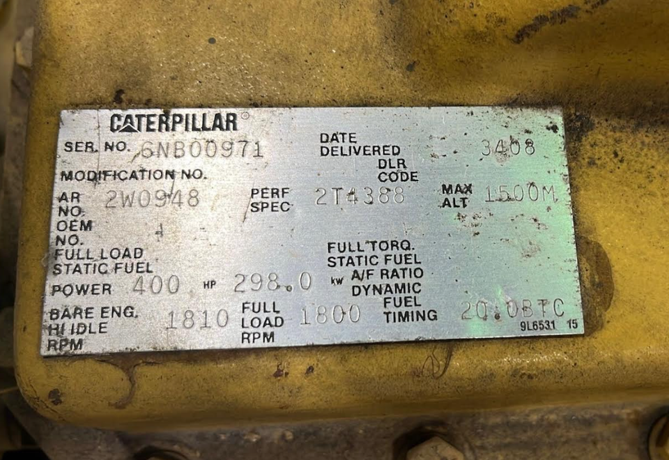 Caterpillar G3408 - 250KW Natural Gas Generator 120/240Volt Or 277 ...