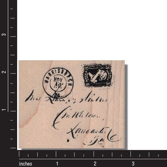 Wm Rubber Stamp, Postcard Writing,Media Mail,Script,Postage Mark ...