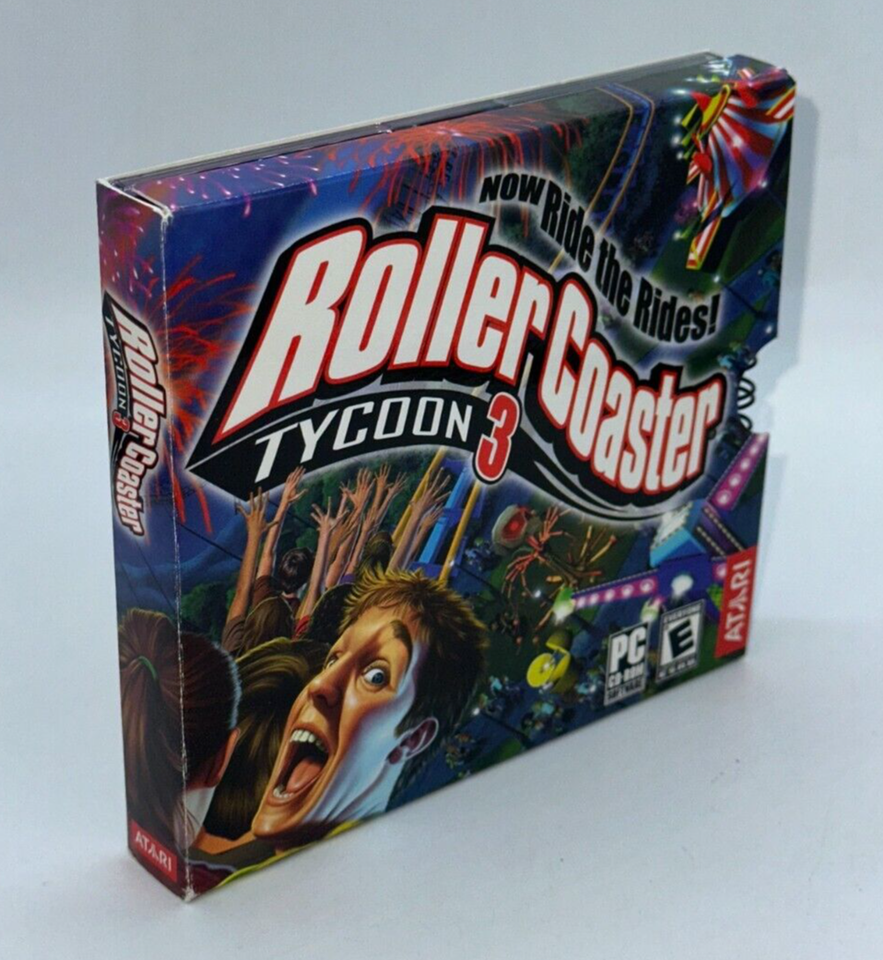 Roller Coaster Tycoon 3 - PC CD, 2004 - BOXED - COMPLETE - AUSSIE STOCK ...