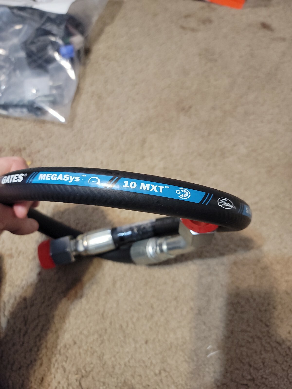 Kubota 7J447-66416 GATES 10 MXT 5/8" 250BAR HYDRAULIC HOSE FOR KUBOTA ...