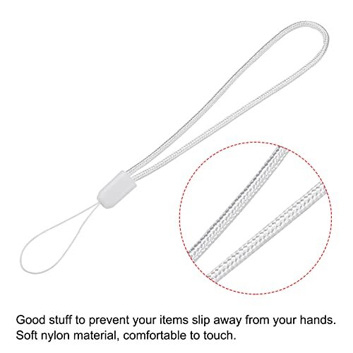 Universal Nylon Cord Lanyards, 18cm Soft Woven Hand Wrist Strap String ...