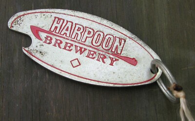 VINTAGE HARPOON BREWERY BEER ALE OPENER CRAFT BREW METAL KEY CHAIN ...
