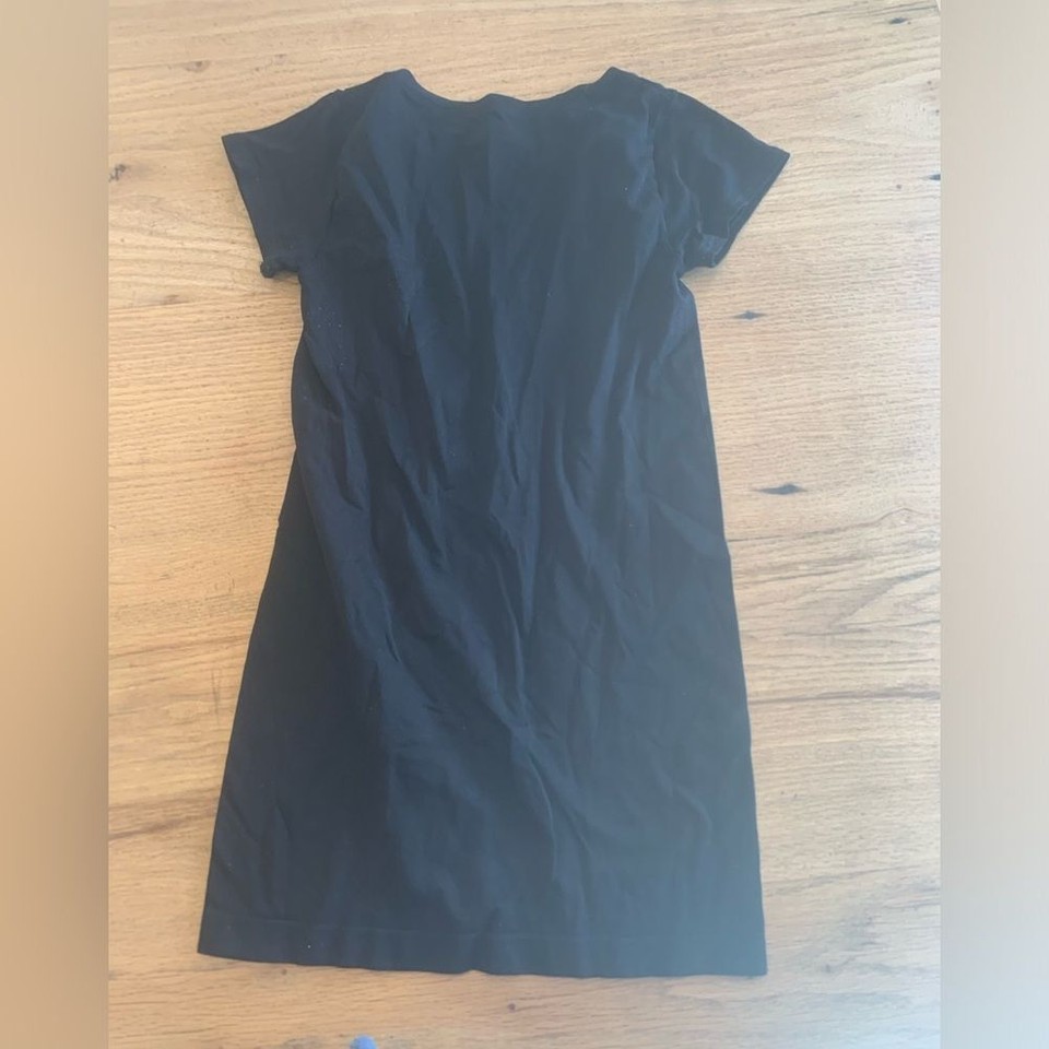 Bar III Short Sleeve Tee Shirt Black Women's Small Preloved | eBay