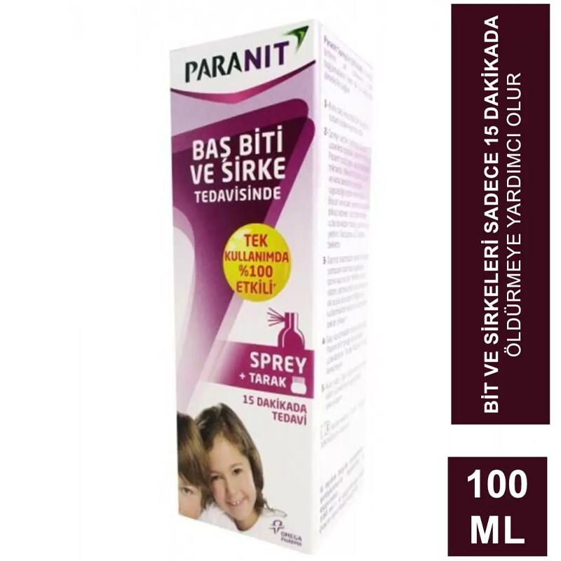 Paranit Hair Lice and Nit Spray 3.38 oz / 100 ml (With Free Comb) | eBay