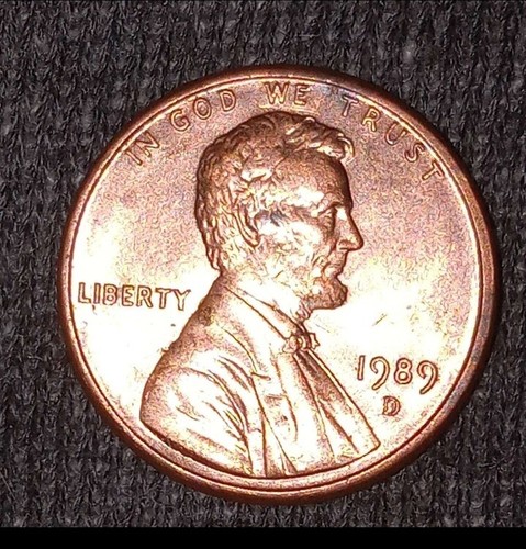 1989d Penny Cent -D/D/D ,FG ERROR, MULTIPLE PILLARS, WIDE AM ...