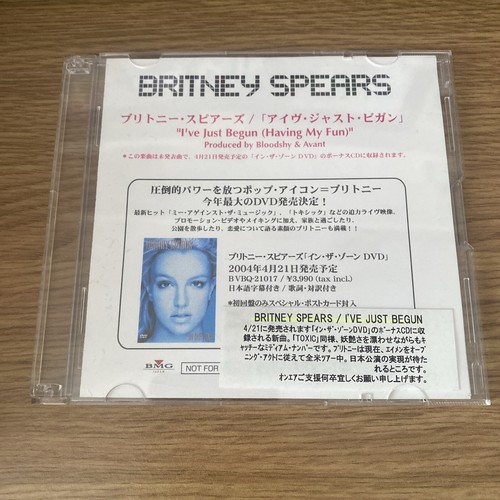 Britney Spears I've just begun (having my fun) BMG JAPAN PROMO CD (ROM ...