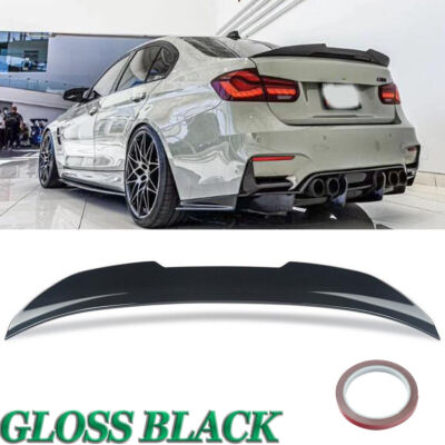 For 12-18 BMW F30 330i 335i F80 M3 Gloss Black HighKick PSM Style Trunk ...