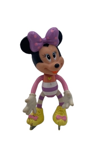 Vintage Disney Minnie Mouse Ice Skating 4 Inch Bendy | eBay UK