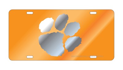 CLEMSON UNIVERSITY Tigers Mirrored License Plate / Car Tag | eBay