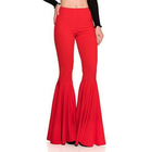 Women Flared Trousers Fishtail Extra-long High Waist Pants S-3XL ...