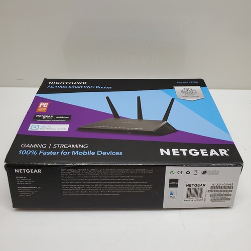 Netgear Nighthawk AC1900 WiFi Router For Gaming & Streaming Open Box ...