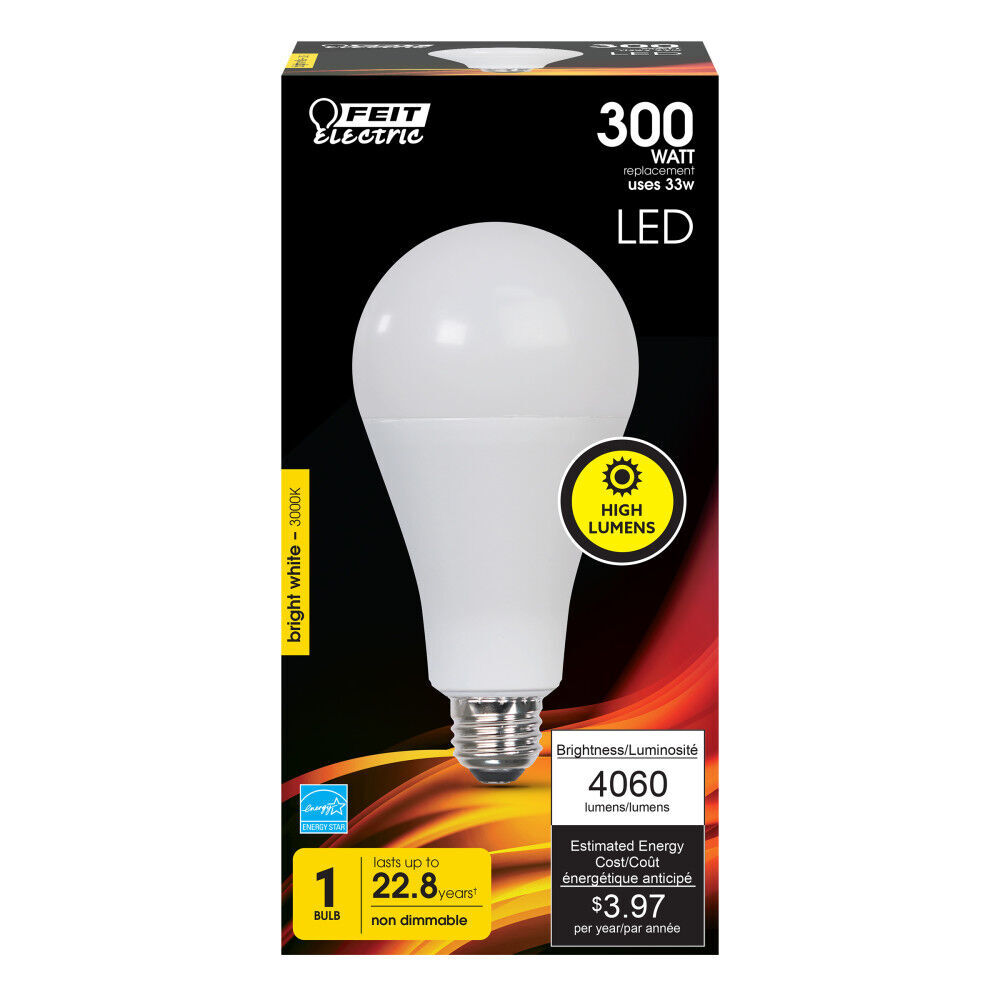 Feit Electric 300W A23 3000K High Output Led Bulb 1Pk | eBay