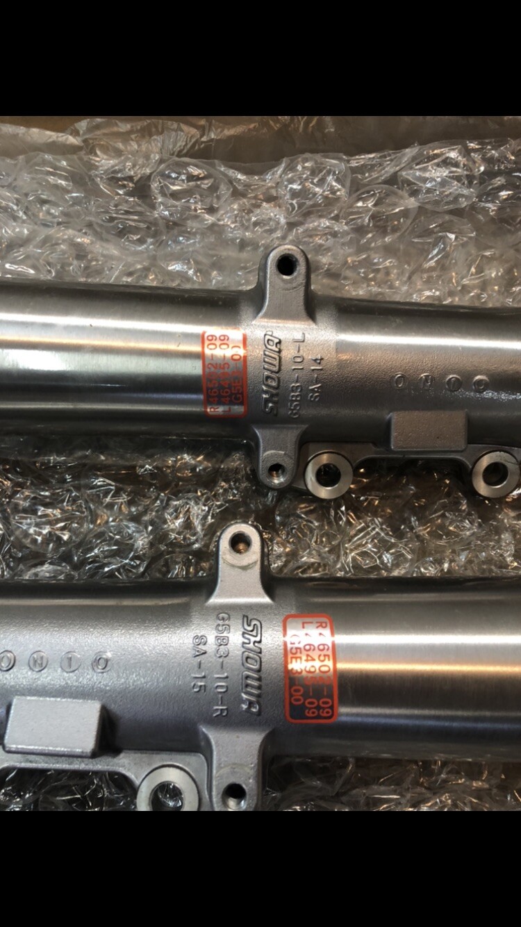 Harley Davidson Showa Lower Fork Legs Sliders G5B3-10-L G5B3-10-R TC ...