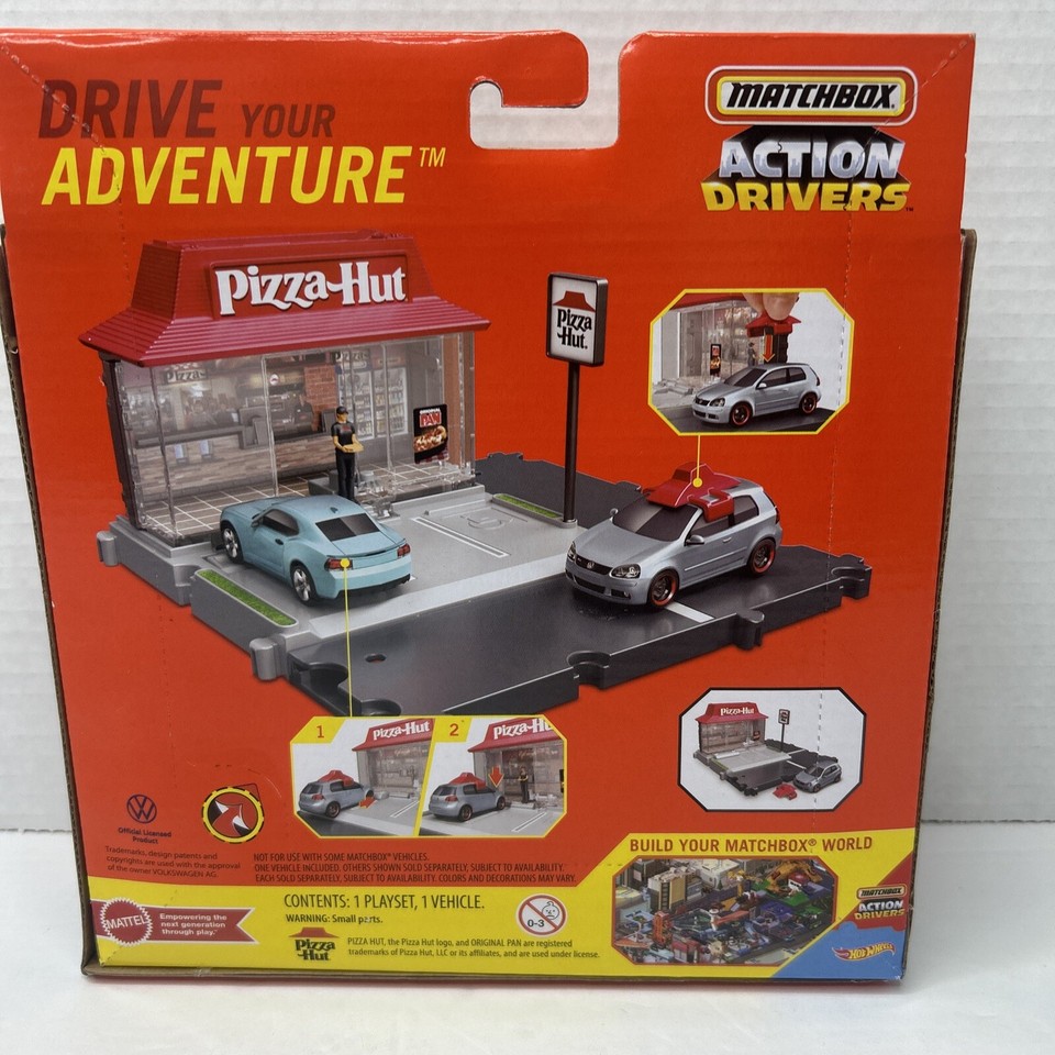 Matchbox Action Drivers Pizza Hut Run Play Set Cars Trucks Collection ...