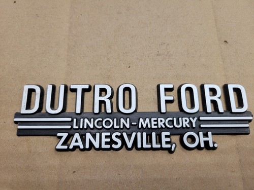 Dutro Ford Lincoln Zanesville Ohio OH Car Dealership Dealer Emblem ...