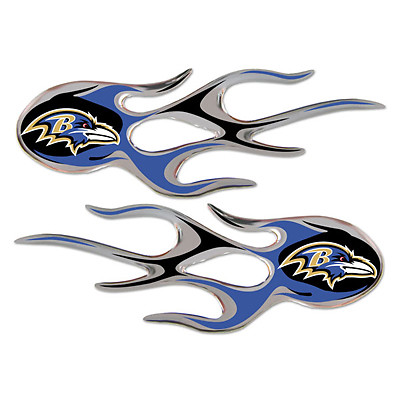 NFL Baltimore Ravens Micro Flame Car Emblems | eBay