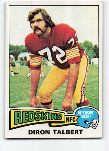 1975 Topps #106 Diron Talbert EX Excellent Redskins ID: 112959 | eBay