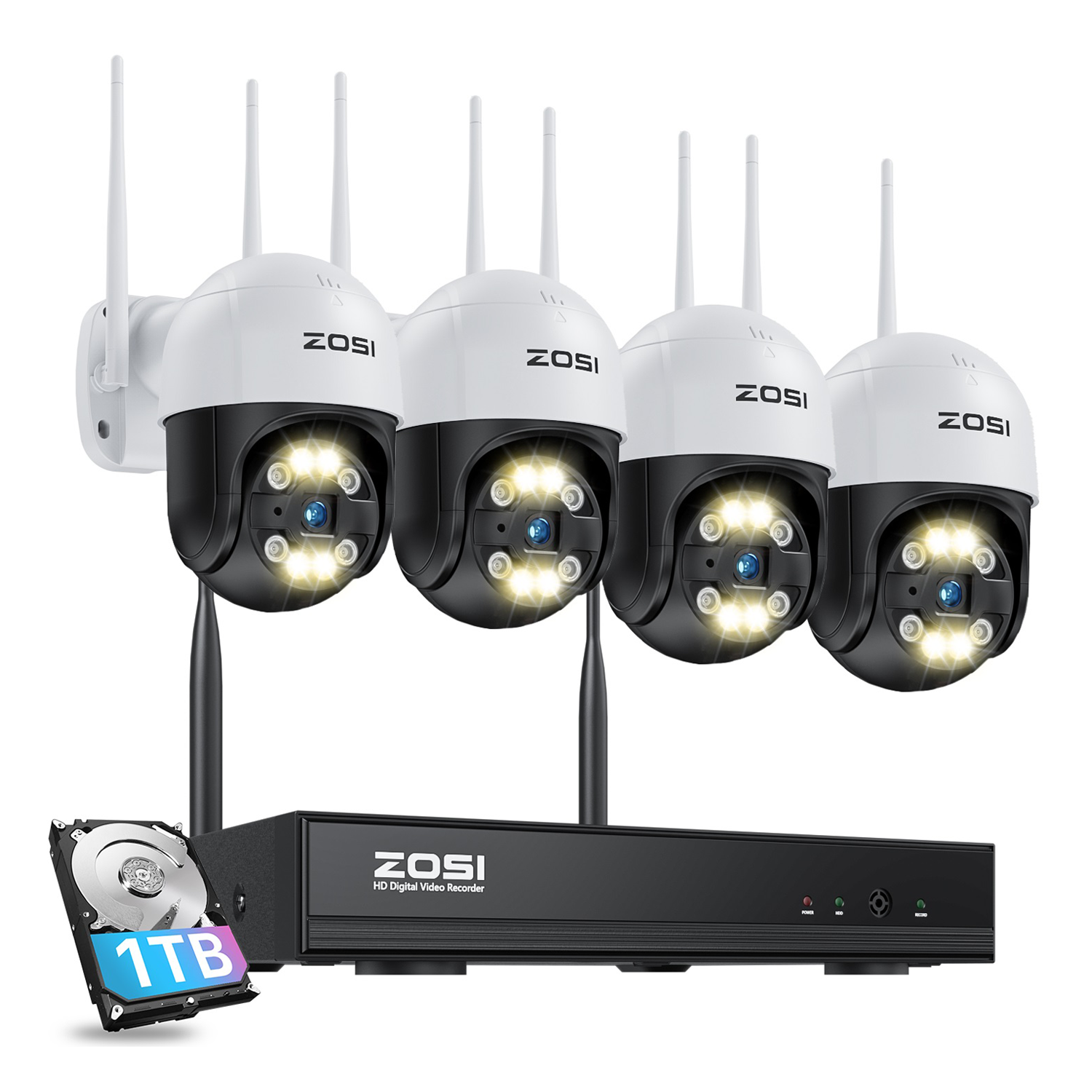 ZOSI 3MP Wireless CCTV Security Camera System Wifi IP Audio Outdoor 8CH ...