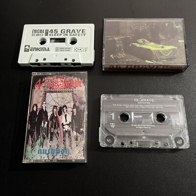 45 Grave Sleep In Safety + Autopsy Cassette Tapes Original Enigma 1983 ...