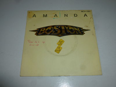 BOSTON - Amanda - 1986 UK injection moulded 2-track 7" Vinyl Single | eBay