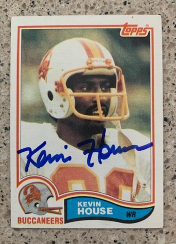 KEVIN HOUSE TAMPA BAY BUCCANEERS AUTOGRAPHED SIGNED 1982 TOPPS CARD COA ...