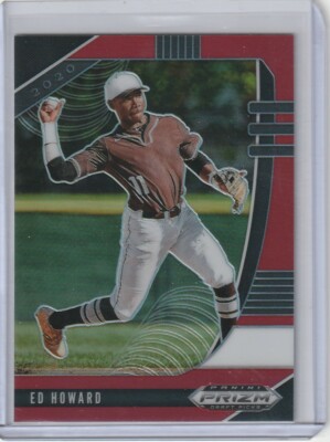 2020 Prizm Draft Ed Howard RED HOLO PRIZM RC Card Cubs | eBay