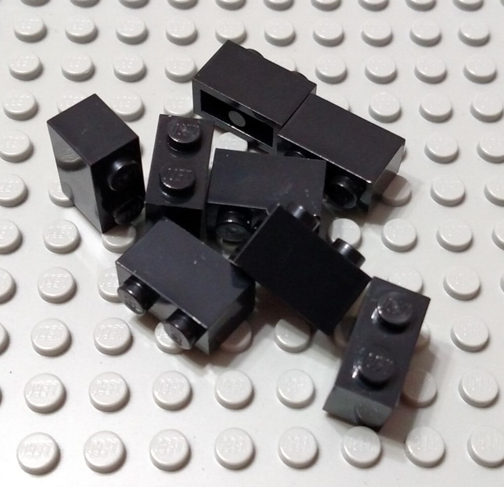 New LEGO Lot of 8 Black 1x2 Brick Pieces | eBay