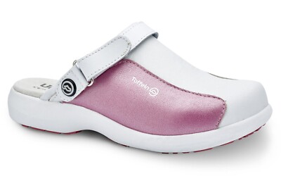 Toffeln Ultra Lite Shiny Hot Pink Womens Work Nurses Clogs Comfortable ...