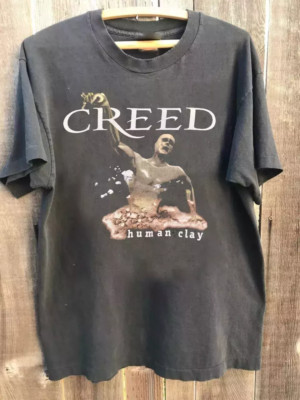 Creed Band Human Clay Album Charcoal T Shirt Full Size S-5XL | eBay
