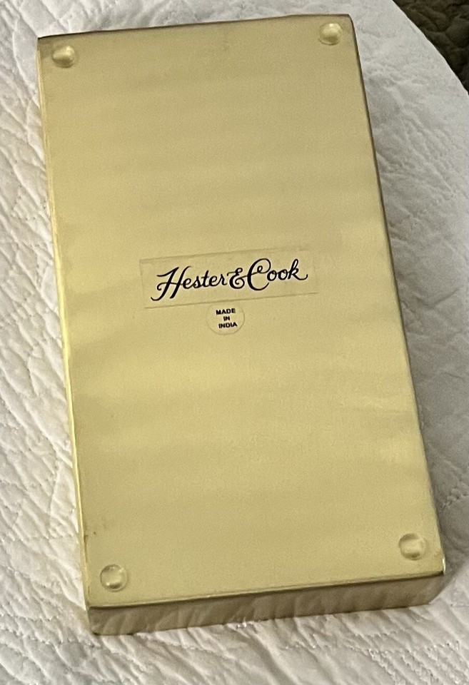 Hester & Cook Guest Napkin Holder Brass Gold - Napkin Tray | eBay