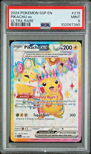 Pikachu ex 2024 Scarlet & Violet: Surging Sparks #219/191 Ultra Rare ...