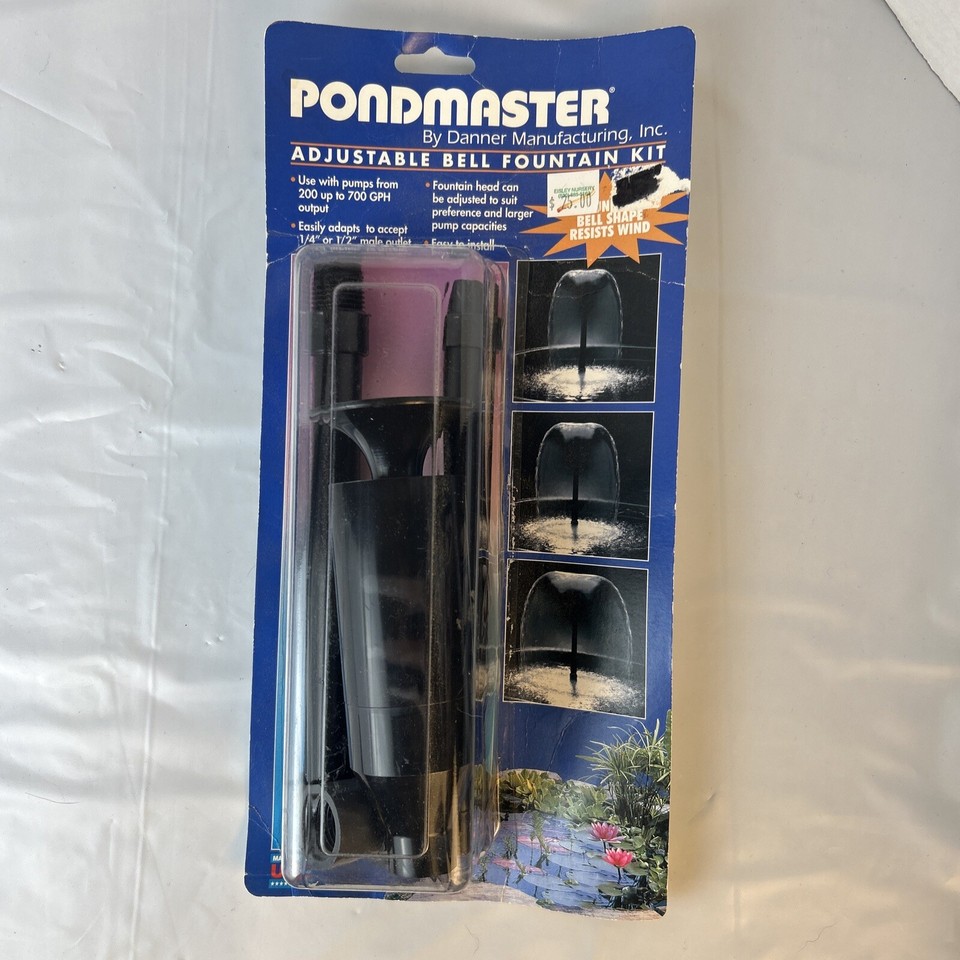 Pondmaster 2088 Black Plastic Large Bell Fountain Head Kit for 250-750 ...