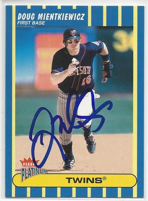 DOUG MIENTKIEWICZ Autographed Signed 2003 Fleer Platinum card Minnesota ...