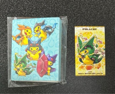 Pokemon Business Card Pikachu Poncho Rayquaza & Mega Campaign Card ...
