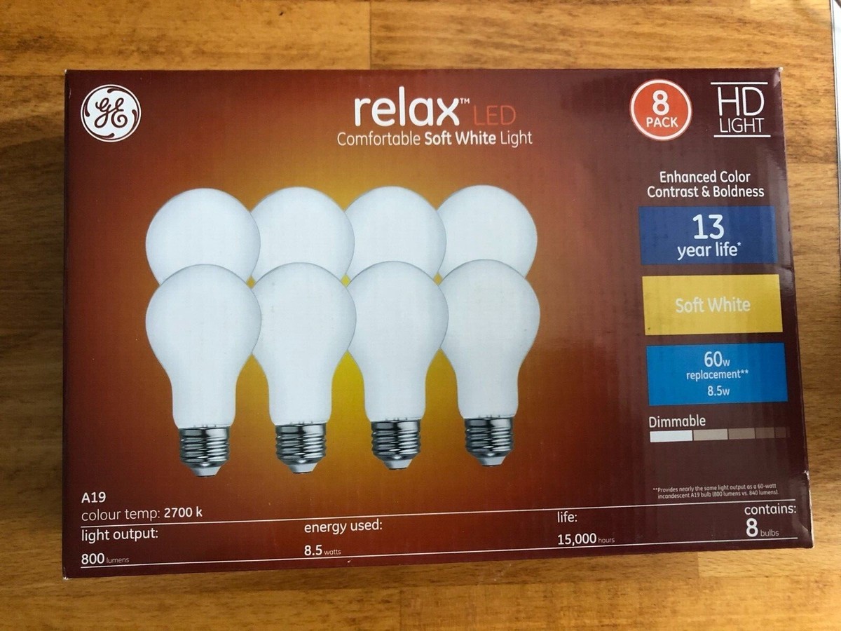 Soft Light Color Temperature Incandescent Bulb A19 E26 Base Dimmable