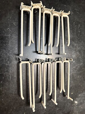 10 Pcs White Color Heavy Metal 3” Gridwall Hooks Display Panel Hooks | eBay