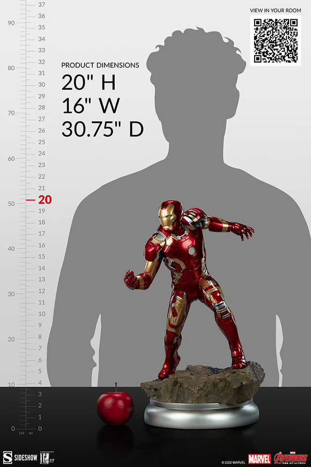 Sideshow Collectibles 3003532 Iron Man Mark XLIII 1/4 Scale Model ...