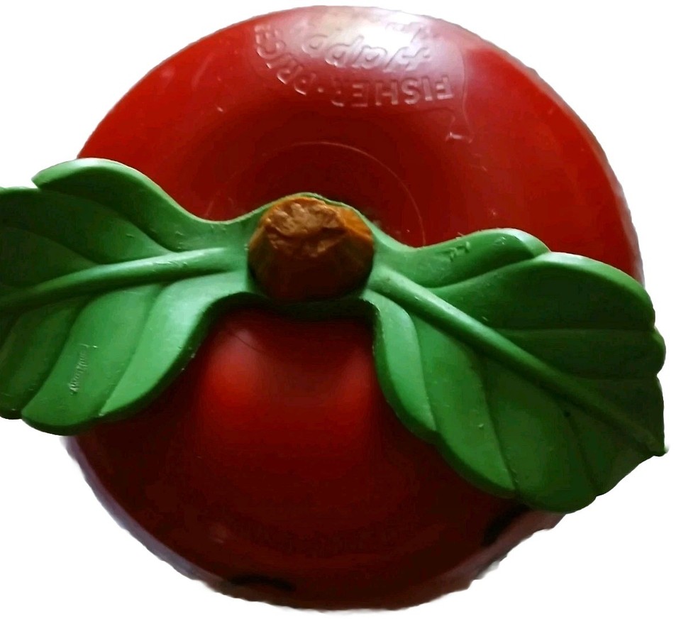 Vintage 1972 Fisher Price Happy Apple w/ Short Stem, Roly Poly Chime ...