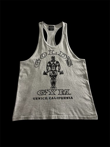 Golds Gym Venice California Graphic Gray Stringer Tank Top Size S | eBay