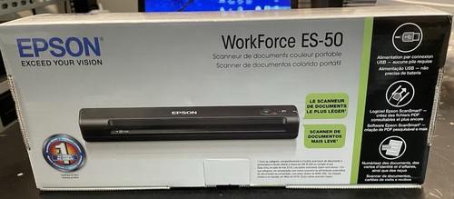 Epson ES-50 WorkForce Portable Document Scanner - New Open Box! Free Ship! | eBay