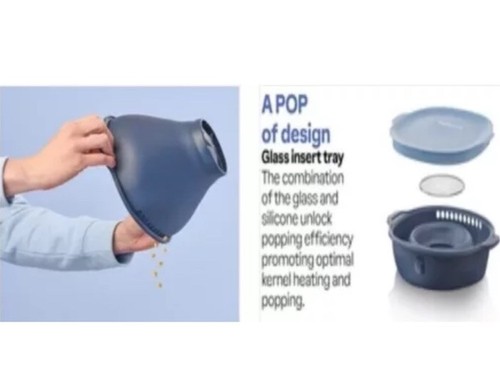 Tupperware WOW Pop Microwave Popcorn Maker with Red 12c Thatsa Bowl NEW ...