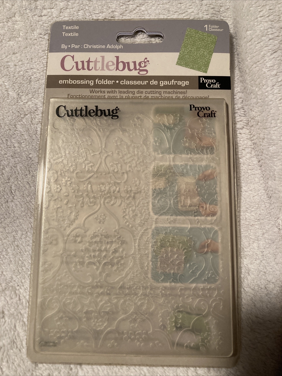 EMBOSSING FOLDER CUTTLEBUG FOR SCRAPBOOKING NEW Textile | eBay