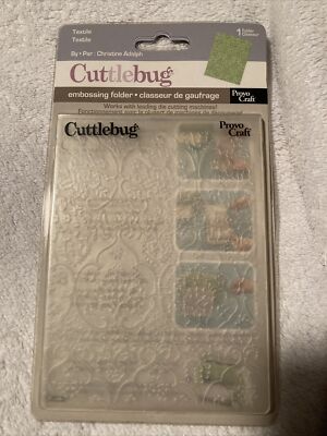 EMBOSSING FOLDER CUTTLEBUG FOR SCRAPBOOKING NEW Textile | eBay
